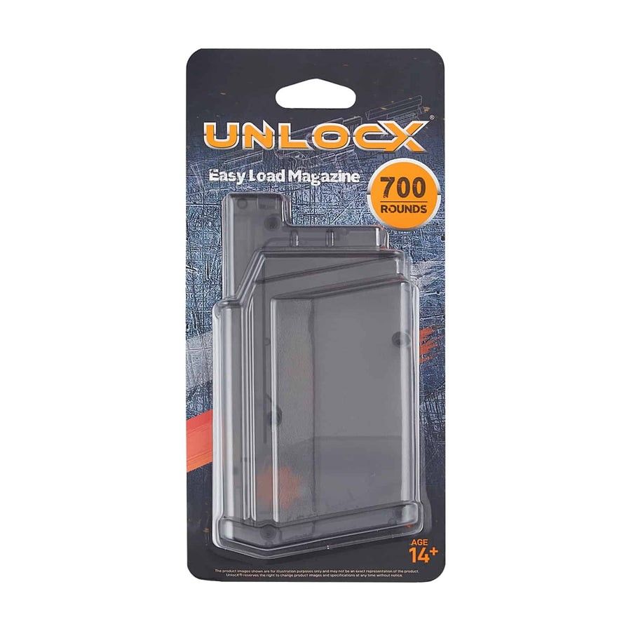 UNLOCX GEL BLASTER 700 ROUNDS MAGAZINE - TRANSPARENT BLACK, Hobbies ...