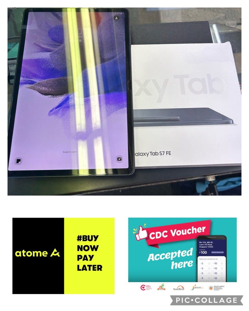 Used tab s7 FE 64gb wifi 9/10, Mobile Phones & Gadgets, Tablets, Android on Carousell