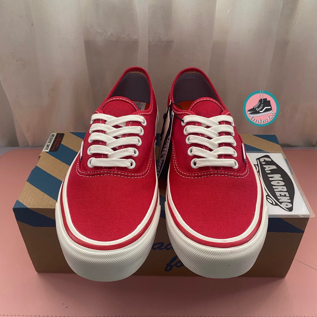 Vans Anaheim 44DX Red Original, Men's Fashion, Footwear, Sneakers on ...