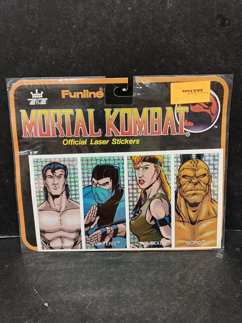 Vintage 1992 Mortal Kombat Official Laser Stickers (Made in Taiwan) on ...