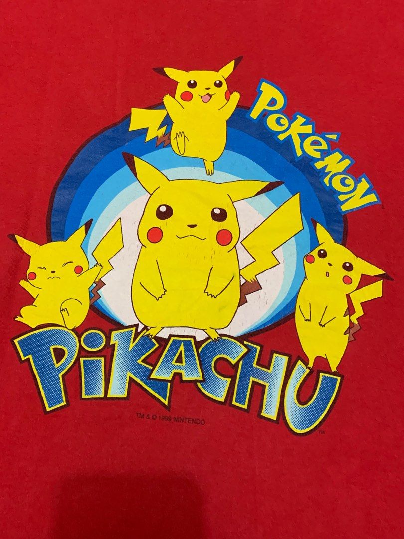 vintage Pokemon 90s, Men's Fashion, Tops & Sets, Tshirts & Polo Shirts ...
