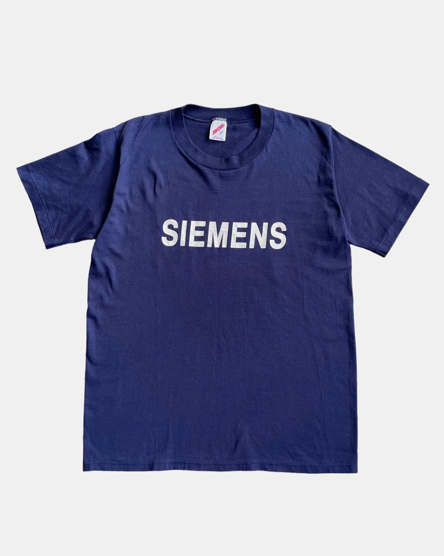 Vintage Siemens Navy Blue Tshirt 80s, Men's Fashion, Tops & Sets ...