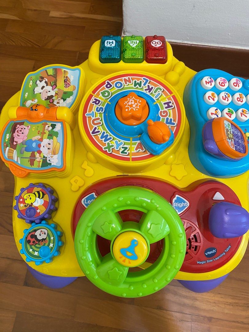 Vtech Magic Star Learning Table, Babies & Kids, Infant Playtime on ...