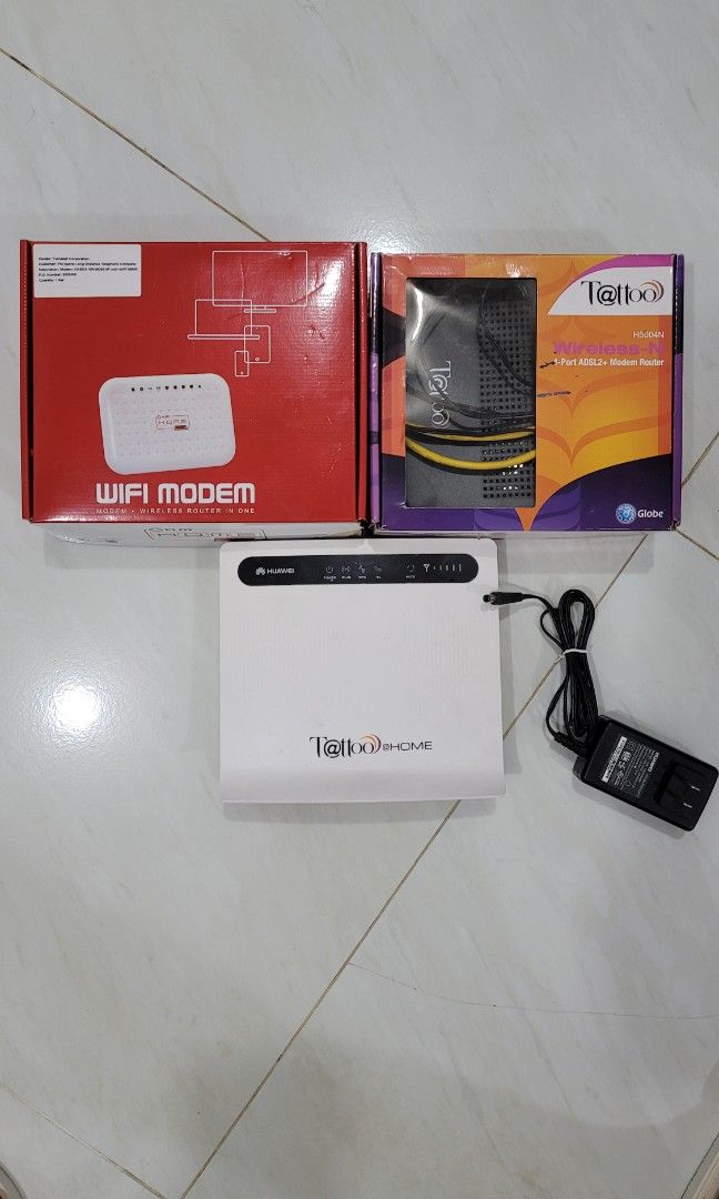 WiFi Modem Globe Tattoo Home PLDT Home DSL Bundle / Set, TV & Home ...
