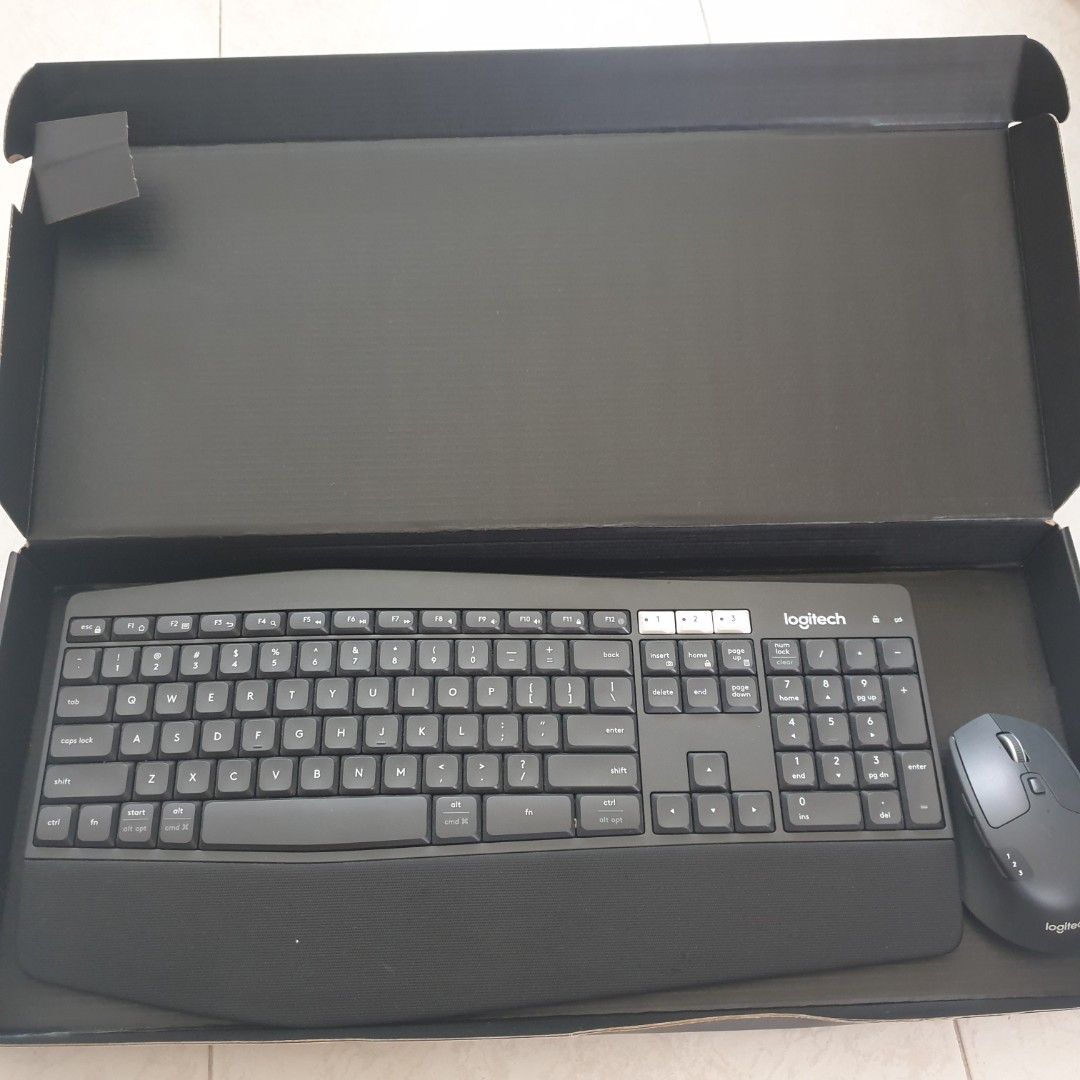 Wireless logitech keyboard K850 and mouse, Computers & Tech, Parts & Accessories, Computer ...