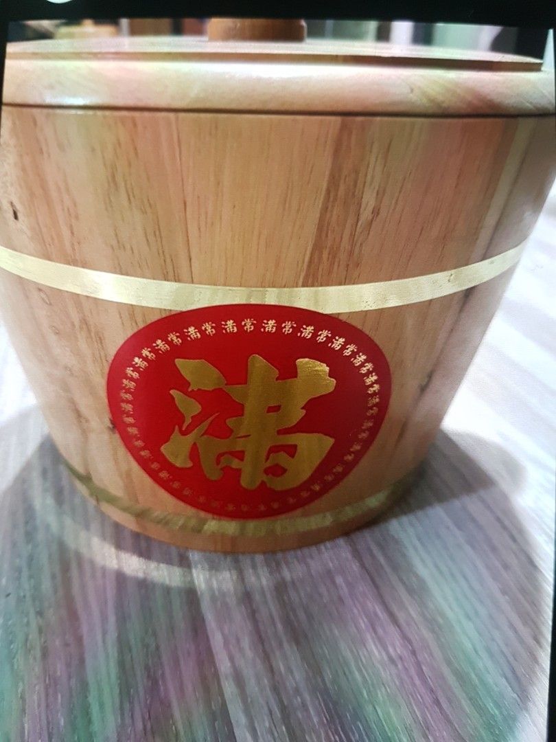 wooden rice storage, Furniture & Home Living, Kitchenware & Tableware ...