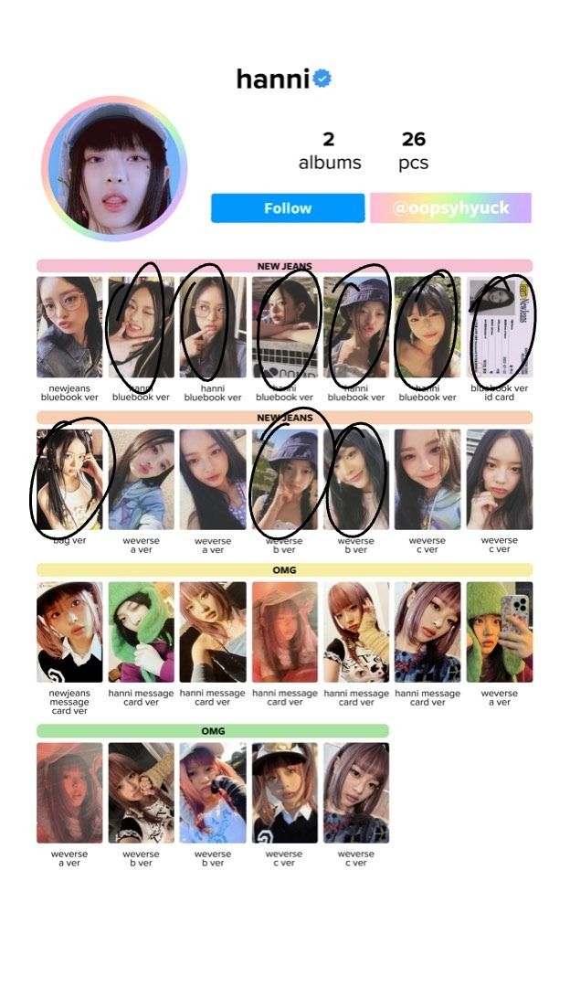 wts new jeans hanni photocards, Hobbies & Toys, Memorabilia ...