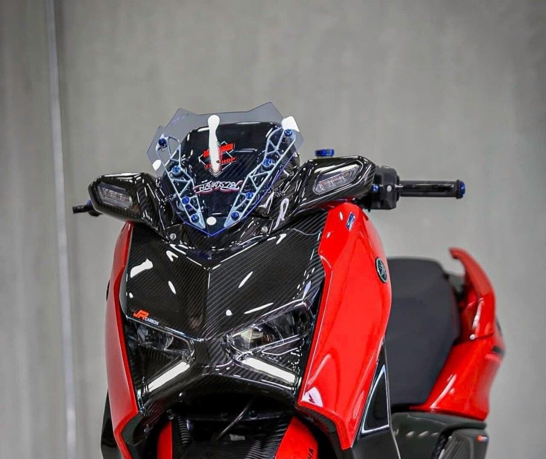 Xmax V2 visor+bracket set, Motorcycles, Motorcycle Accessories on Carousell