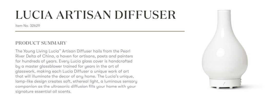 Young Living Lucia Diffuser, Furniture & Home Living, Home Fragrance on ...