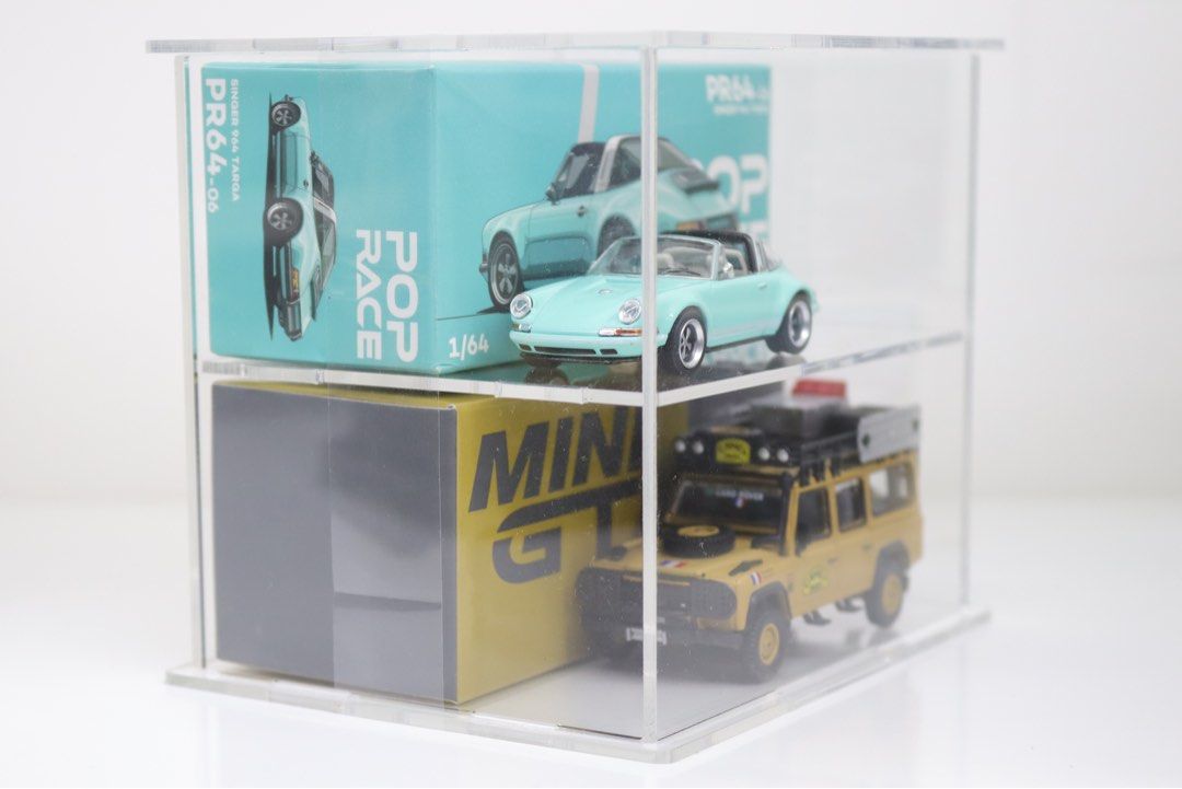 1/64 Mini Gt Tarmac Works Poprace display case not for tomica inno hkm ...