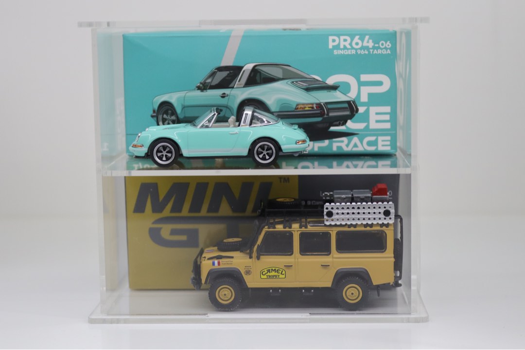 1/64 Mini Gt Tarmac Works Poprace display case not for tomica inno hkm ...