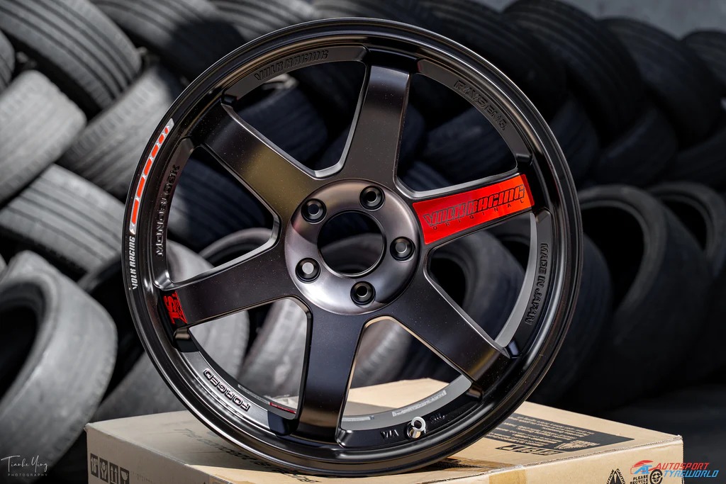 18'' 19'' RAYS TE37 SL BLACK EDITION 3 RIM, Car Accessories, Tyres ...