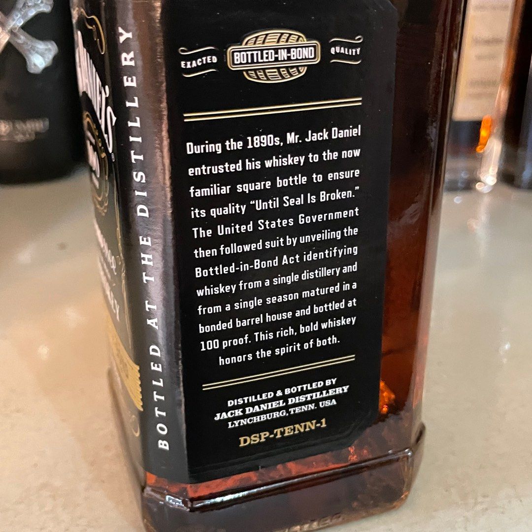 1L Jack Daniels Bond bonded Whiskey Whisky not Jim Beam 50% ABV 1000ml ...