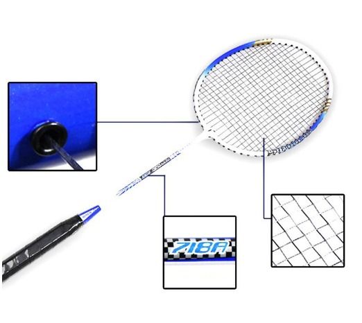 2PCS Set REGAIL 718A Ultralight Badminton Racket Professional Indoor ...