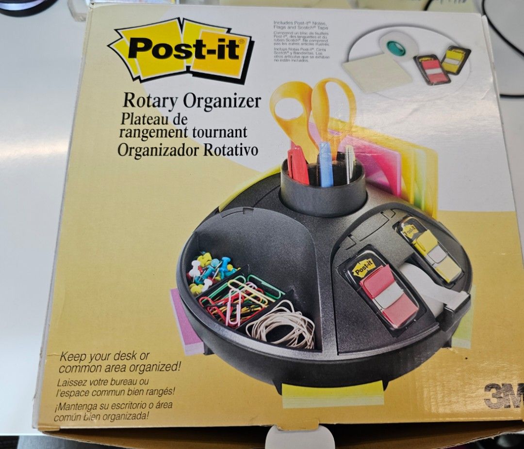 3m Rotary Organizer, 興趣及遊戲, 手作＆自家設計, 文具 - Carousell