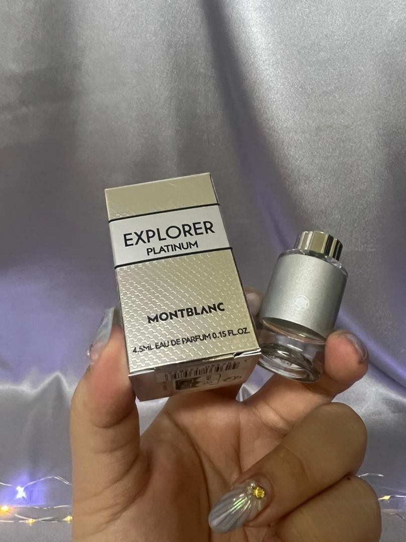 4 5ml Mini Mb Explorer Platinum Edp Beauty And Personal Care Fragrance And Deodorants On Carousell