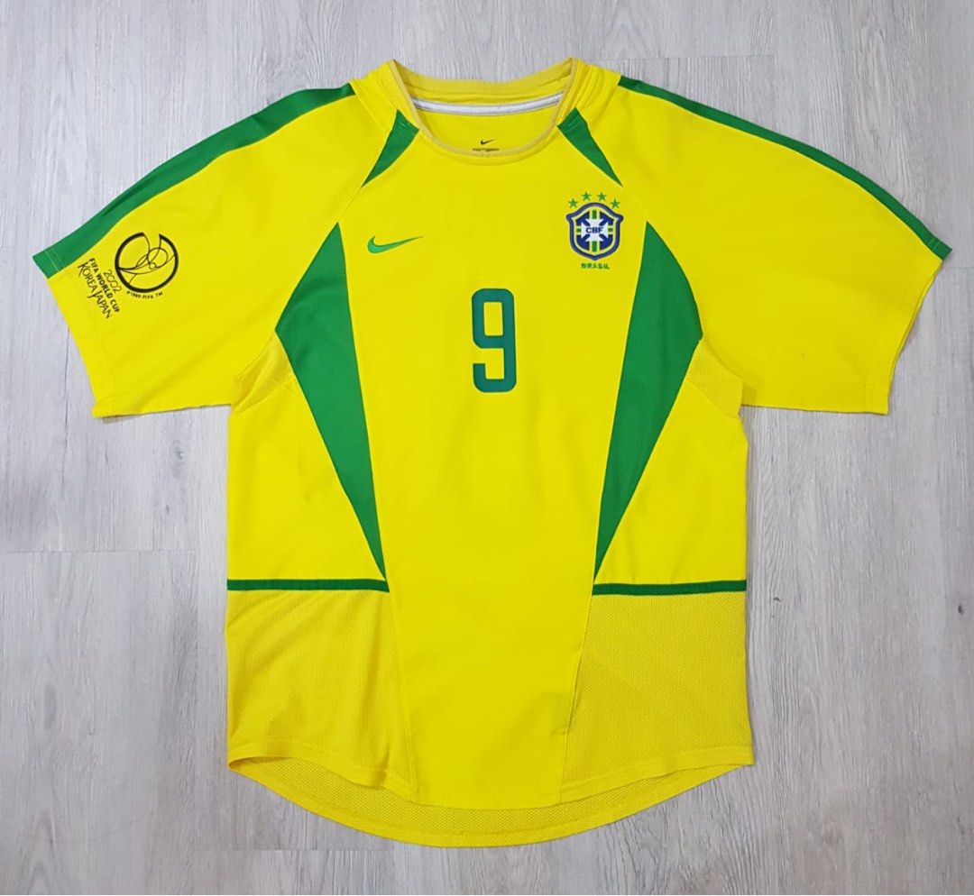 #9 R9 Ronaldo Brazil World Cup 2002 Winner soccer/football jersey/kit ...