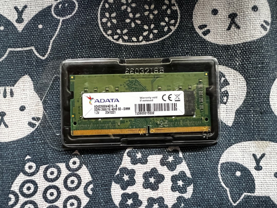 ADATA DDR4 2666 LAPTOP RAM 4GB, Computers & Tech, Laptops & Notebooks ...