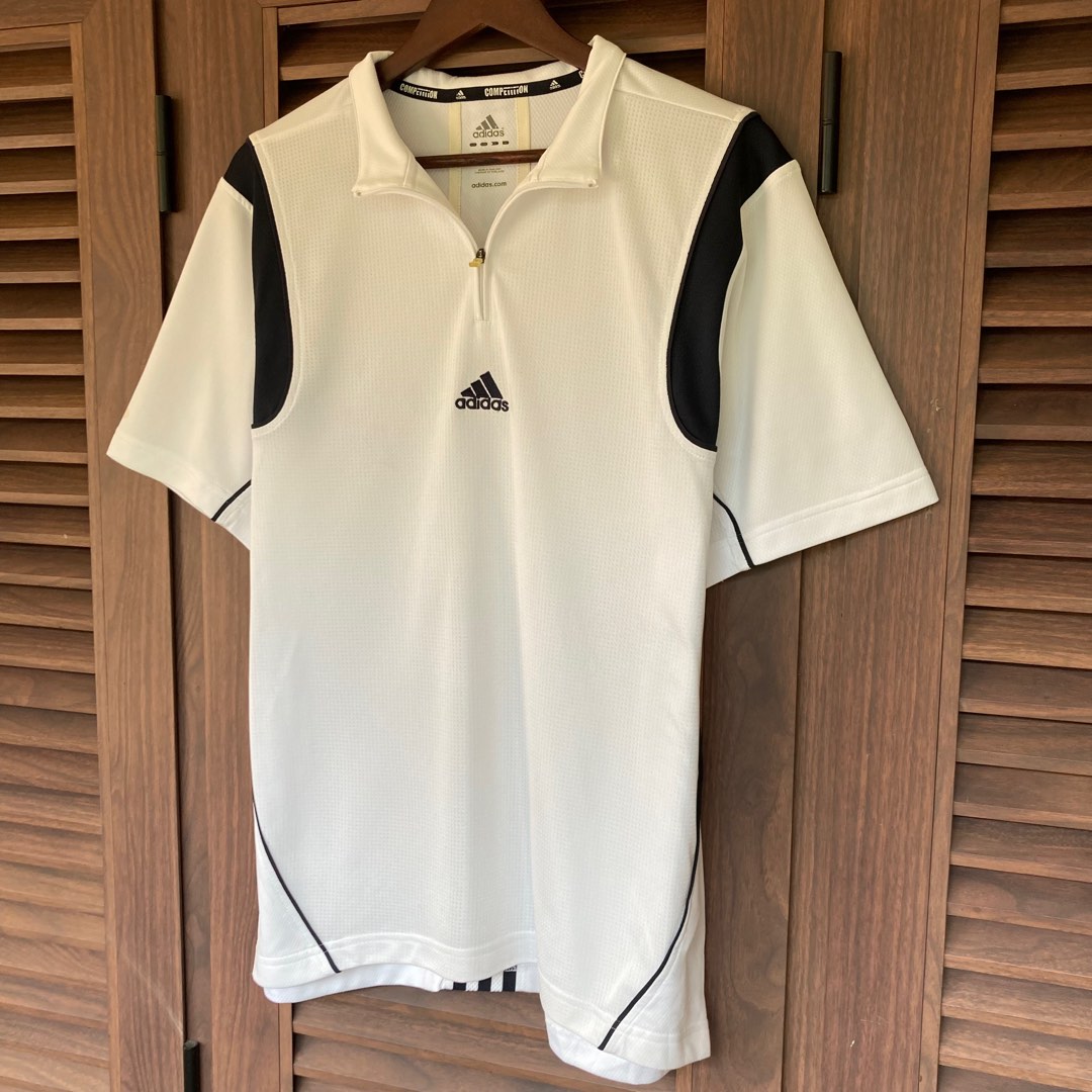 Adidas Centre Half Zipper, Men's Fashion, Activewear on Carousell