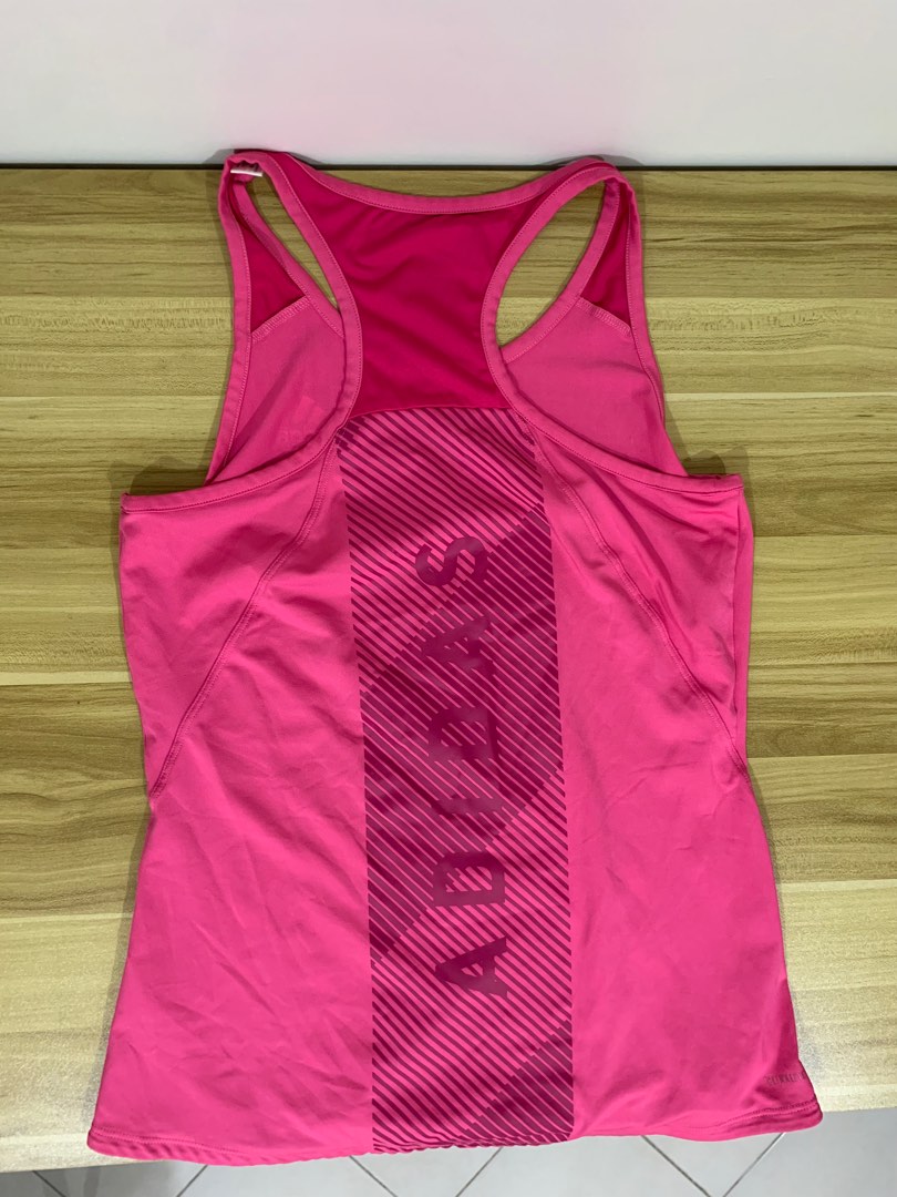 Adidas Pink Running Top, Women's Fashion, Activewear on Carousell