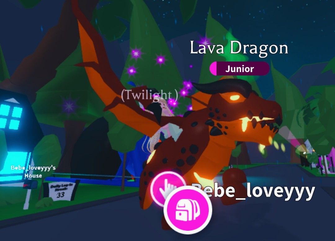 Adopt me LAVA DRAGON (NEW STOCK) on Carousell