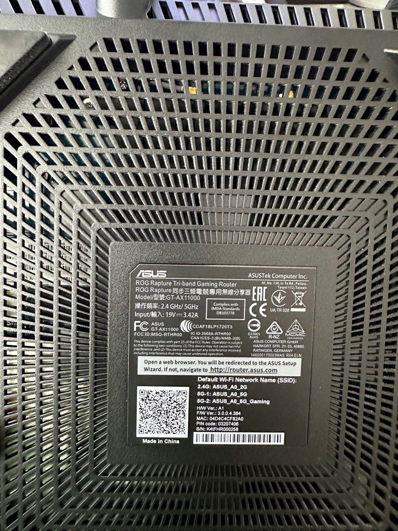 ASUS ROG Rapture AX-11000, Computers & Tech, Parts & Accessories ...