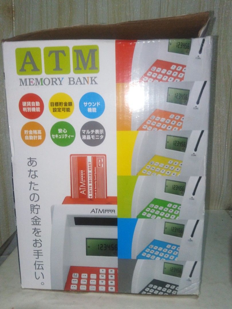 Atm machine coinbank and alarm clock, Hobbies & Toys, Toys & Games on ...