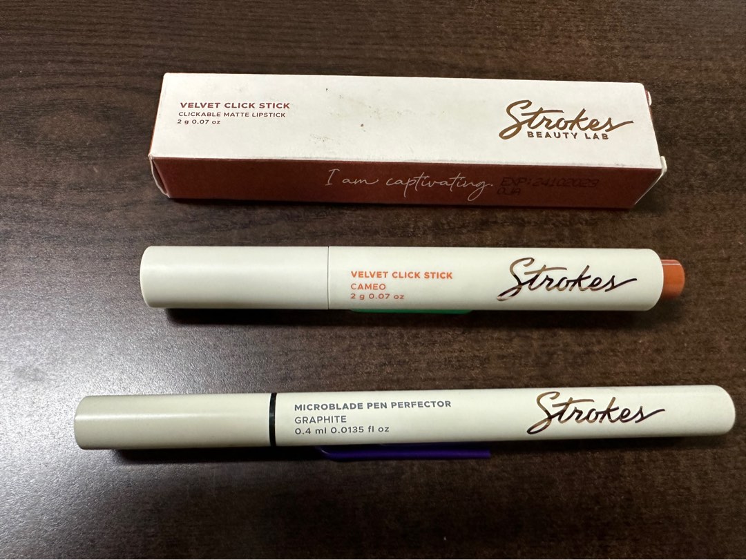 Authentic Strokes Microblade Pen & Matte Lipstick on Carousell