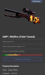 awp wildfire , csgo , cs2, Video Gaming, Gaming Accessories, In-Game ...