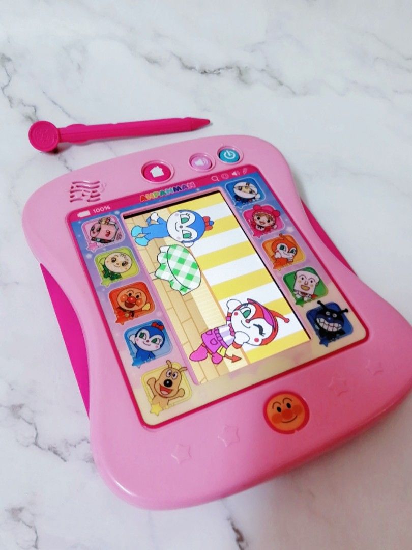 bandai anpanman color pad plus play and learn pink color version ...