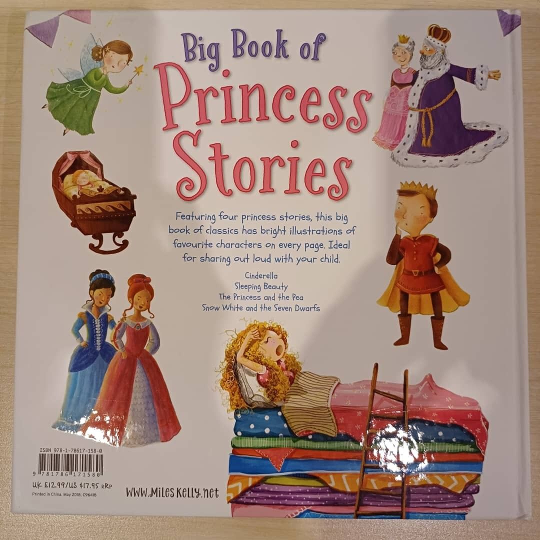 Big Book of Princess Stories-4 Classic Stories including Cinderella ...