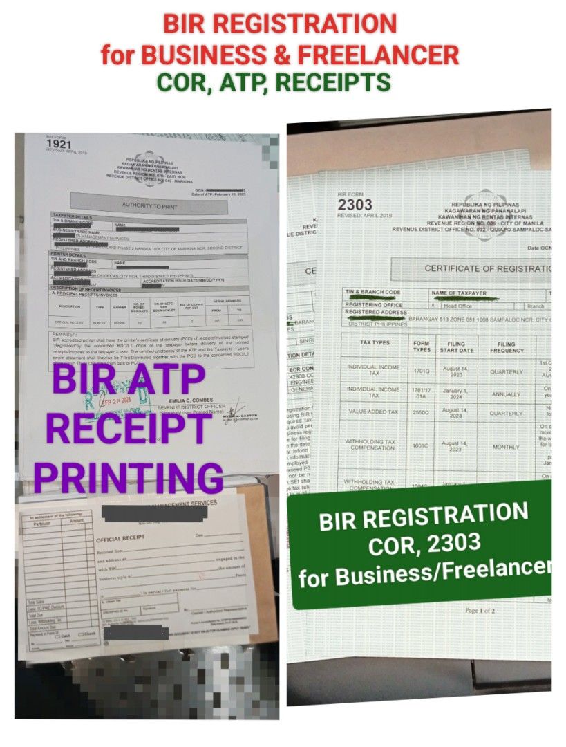 BIR Registration Business/Freelancer on Carousell