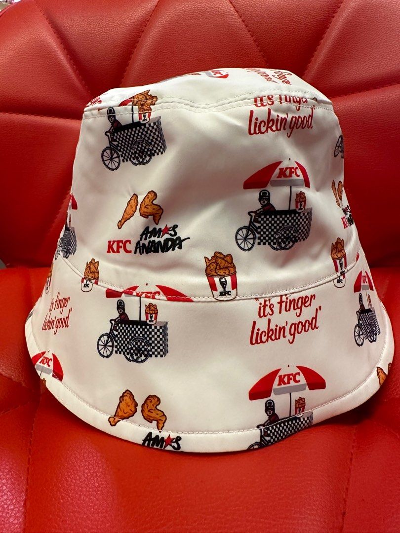 [Brand New] 2023 limited edition KFC x Amos Ananda reversible bucket hat, Men's Fashion, Watches ...