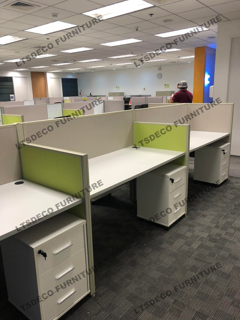call center table furniture office partitions on Carousell