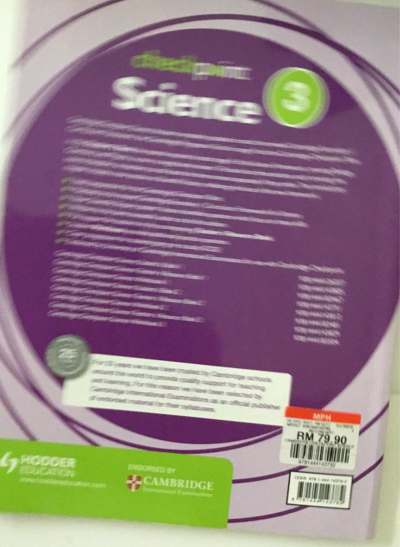 CAMBRIDGE CHECKPOINT SCIENCE STUDENT'S BOOK 3, Hobbies & Toys, Books ...
