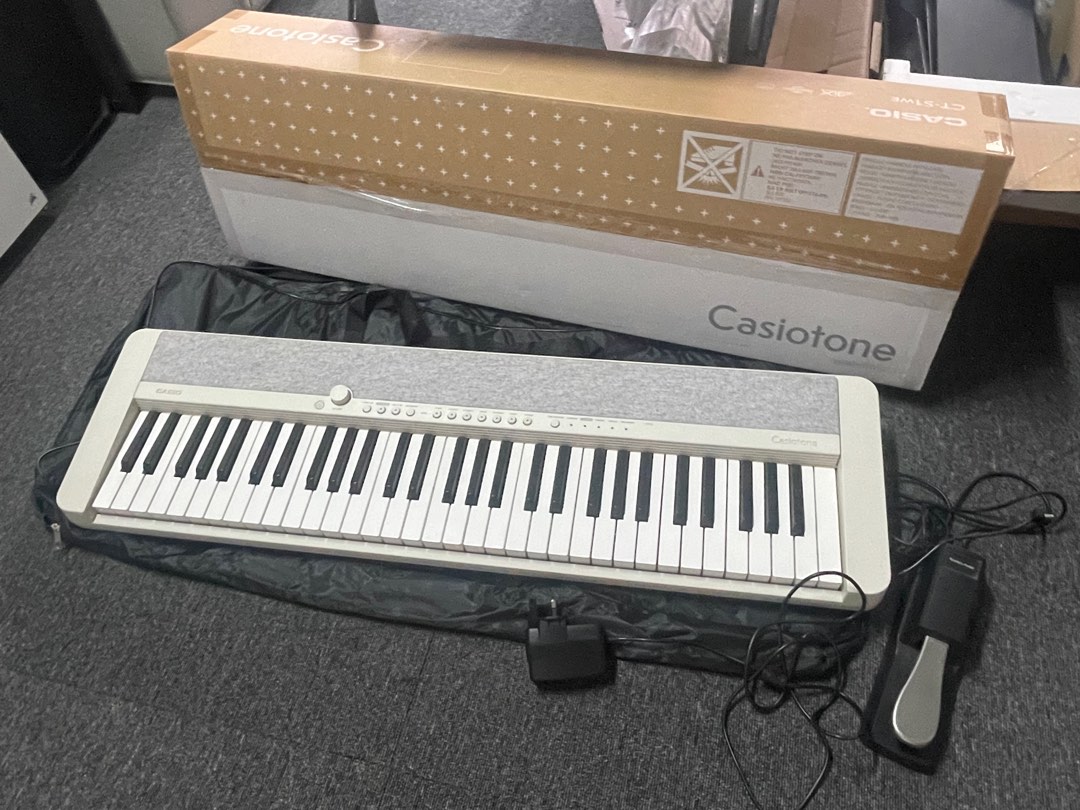 Casio CT-S1 (White), Hobbies & Toys, Music & Media, Musical Instruments ...