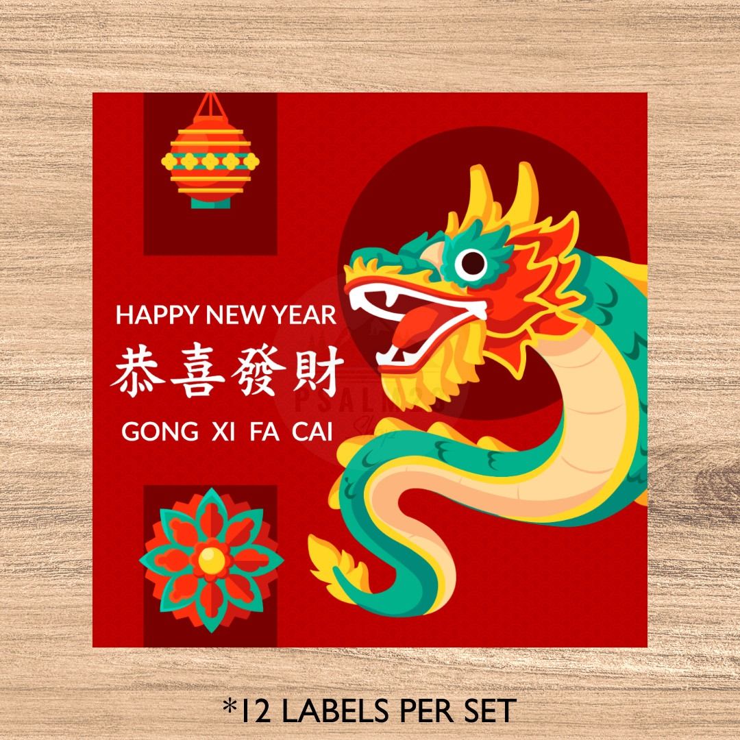 Chinese New Year Labels, Hobbies & Toys, Stationery & Craft, Art ...