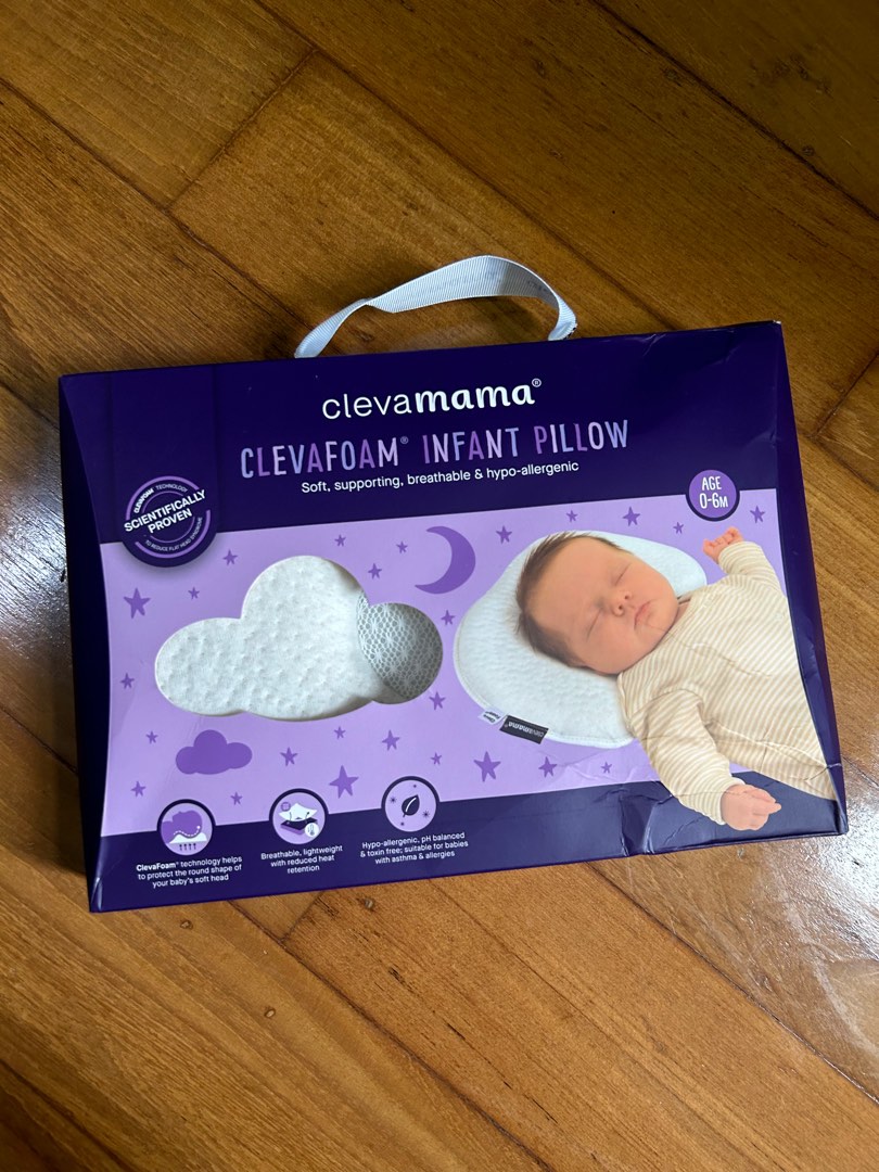 Clevamama Cleva Foam Infant Pillow, Babies & Kids, Baby Nursery & Kids ...