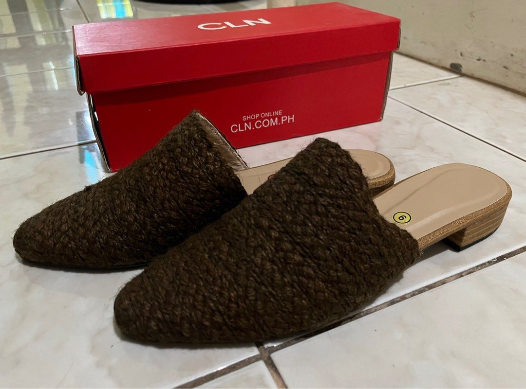 CLN Slip On Sandals (Rattan) on Carousell