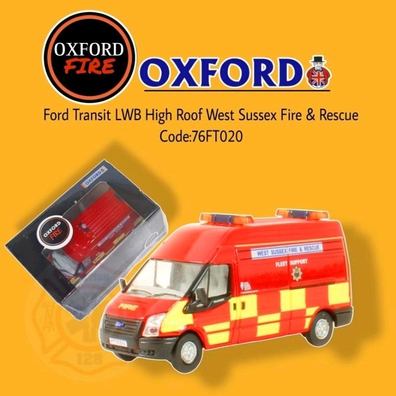 Collectibles Oxford Fire Ford Transit Lwb High Roof West Sussex Fire And Rescue Code76ft020