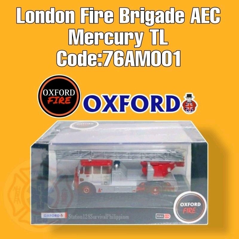 Collectibles Oxford Fire London Fire Brigade AEC Mercury TL Code ...