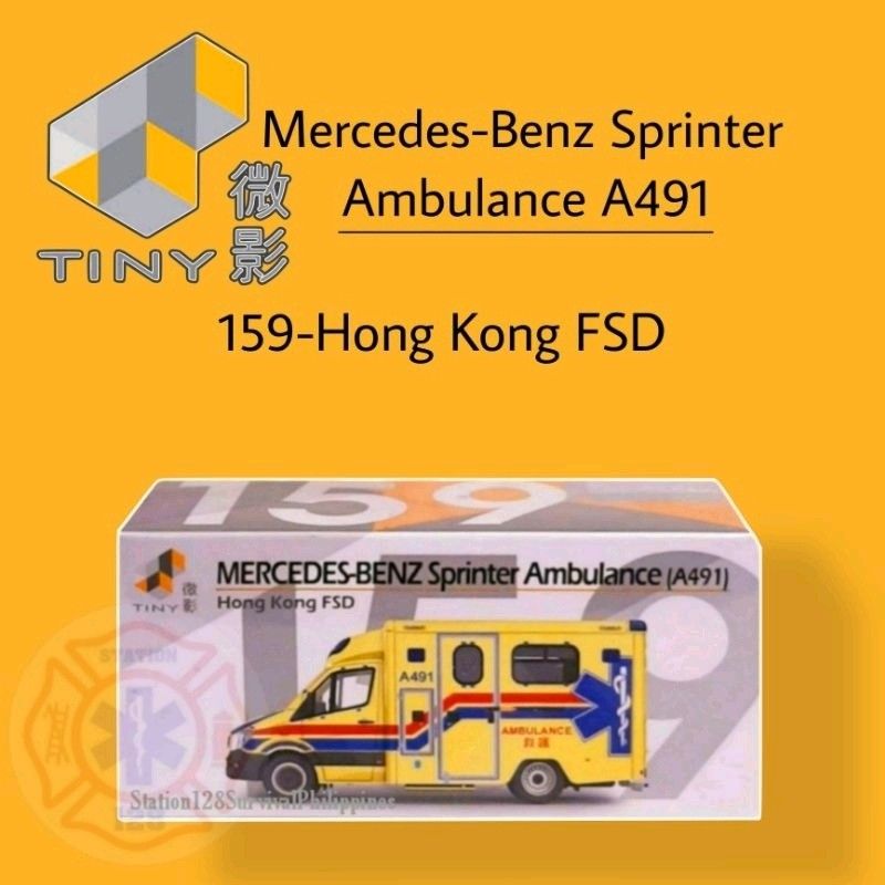 Collectibles Tiny 159-Mercedes-Benz Sprinter Ambulance A491 Hong Kong FSD, Hobbies & Toys, Toys ...