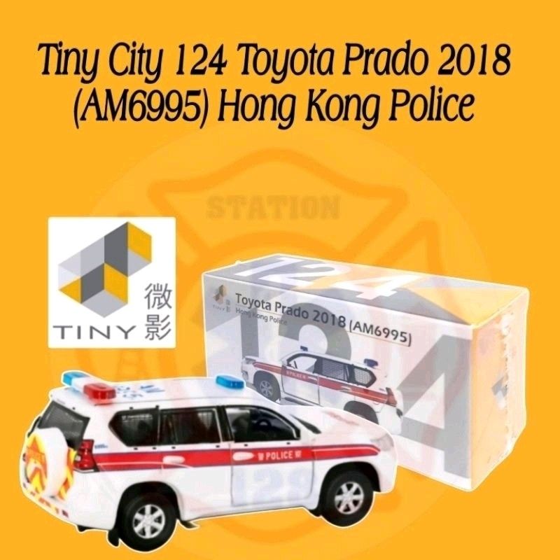 Collectibles Tiny City 124 Toyota Prado 2018 (AM6995) Hong Kong Police on Carousell
