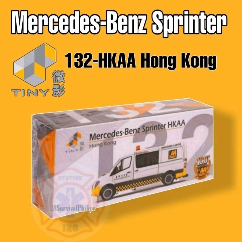 Collectibles Tiny City 132-Mercedes-Benz Sprinter HKAA Hong Kong on Carousell