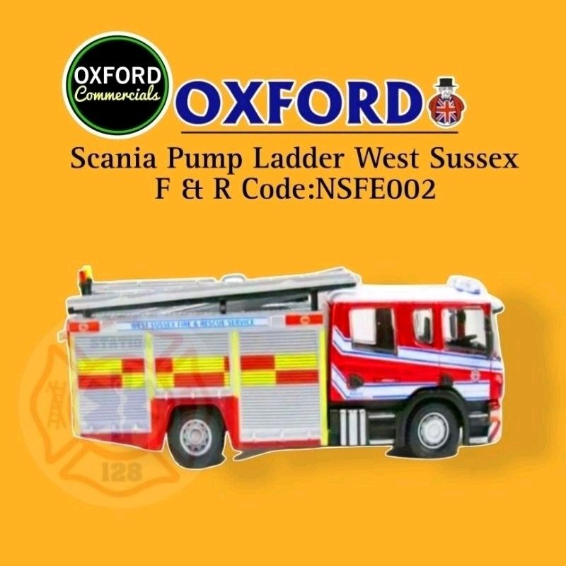 Collectibles xford Commercials W.Sussex Fire & Rescue Service Scania CP31 Pump Ladder Code ...