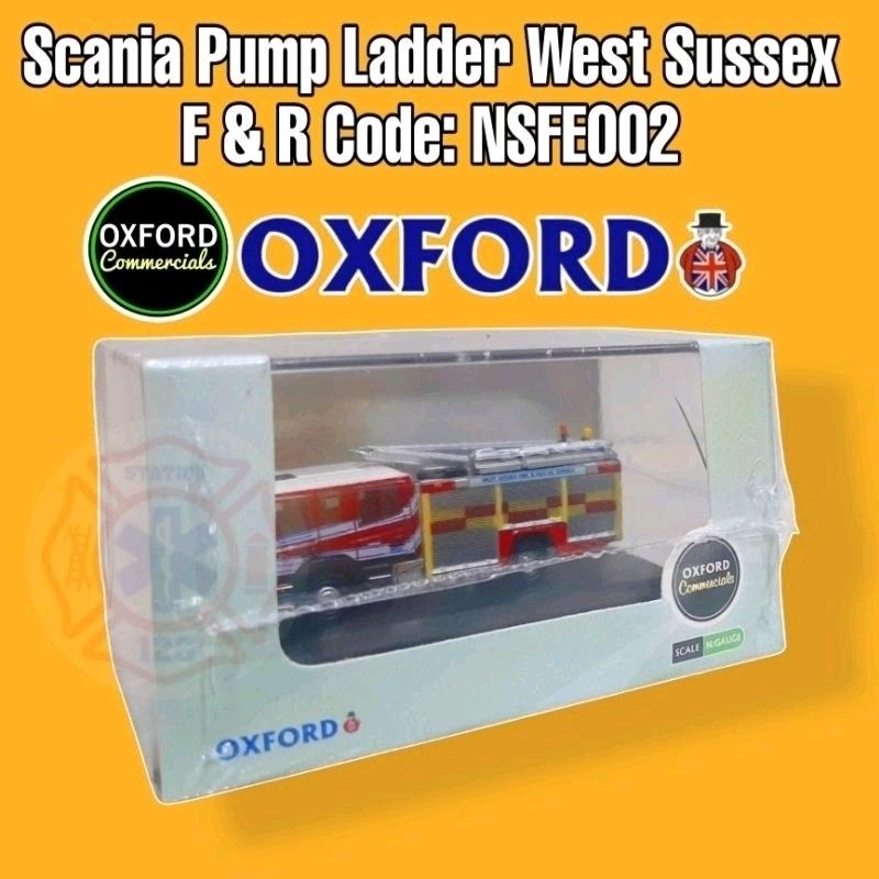Collectibles xford Commercials W.Sussex Fire & Rescue Service Scania CP31 Pump Ladder Code ...