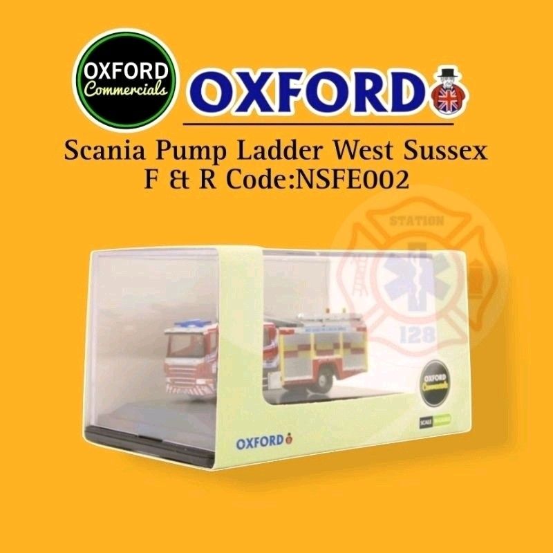 Collectibles xford Commercials W.Sussex Fire & Rescue Service Scania CP31 Pump Ladder Code ...