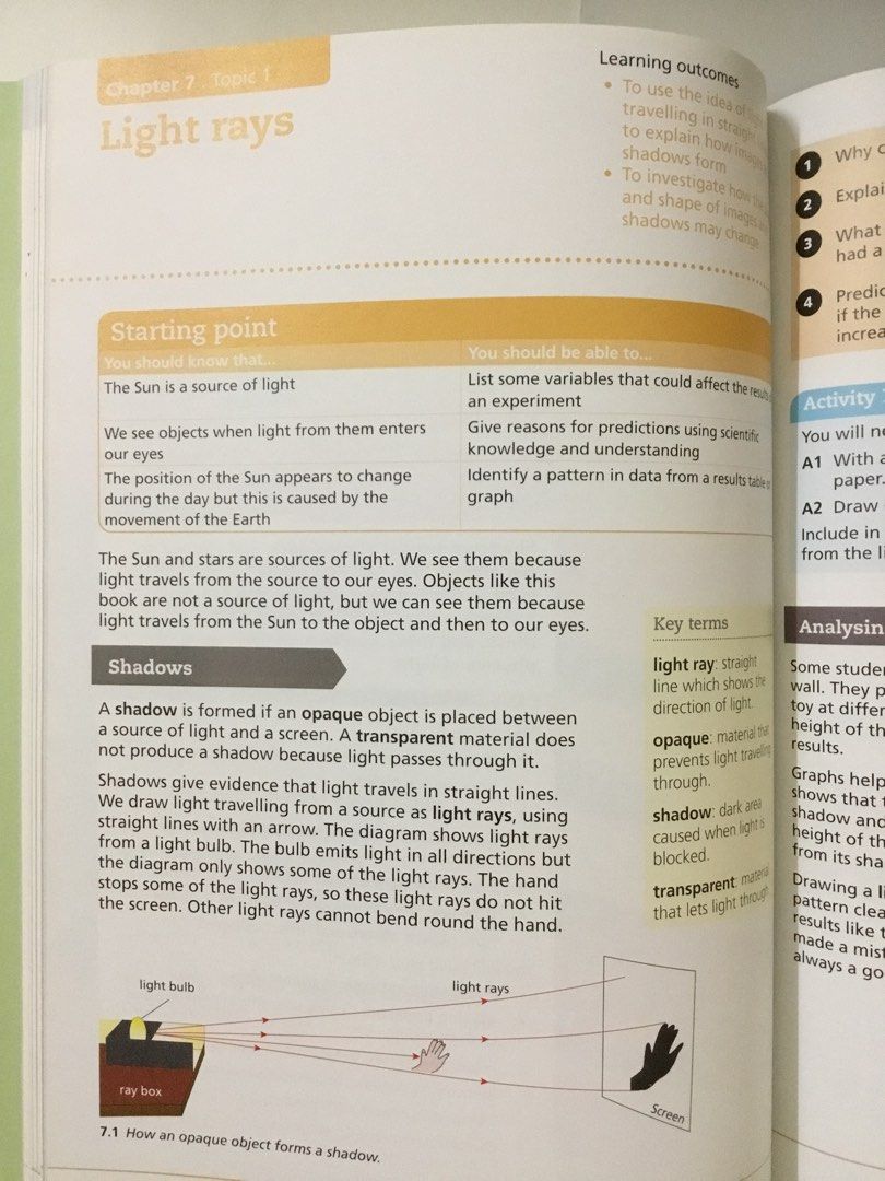 Collins Cambridge Lower Secondary Science Students book year 8, Hobbies ...