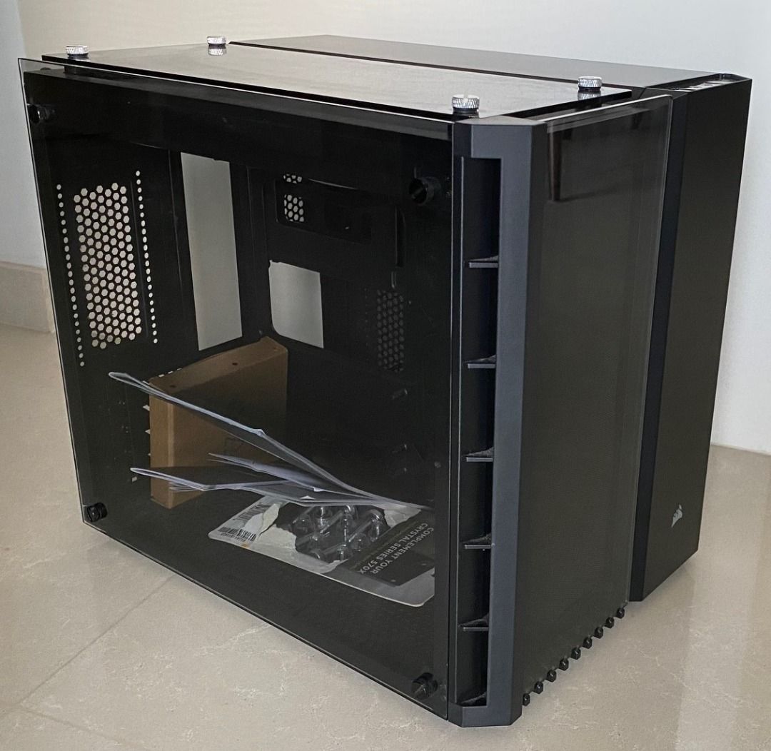 Corsair 280X RGB Tempered Glass Micro ATX Case - Black with 4 RGB fans ...