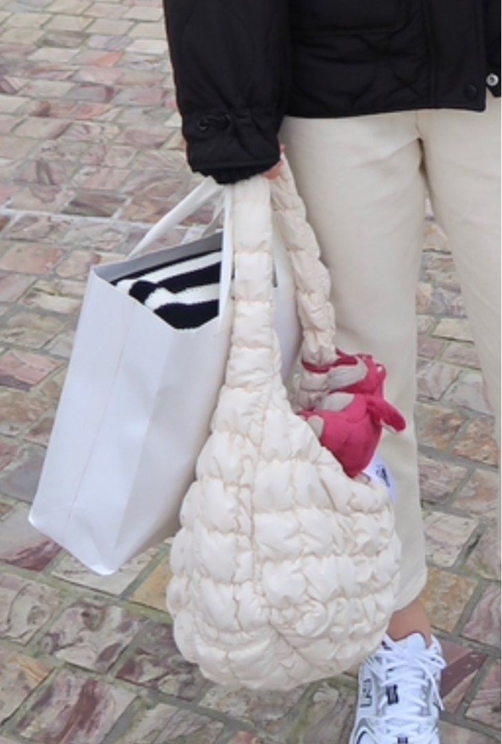 COS mini quilted bag white, Women's Fashion, Bags & Wallets, Shoulder ...